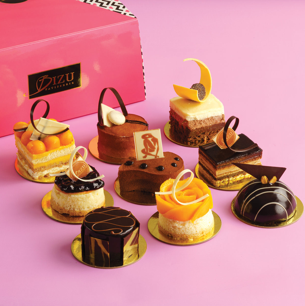Bizu Cake Surprise Box of 9 – Bizu Patisserie and Cafe