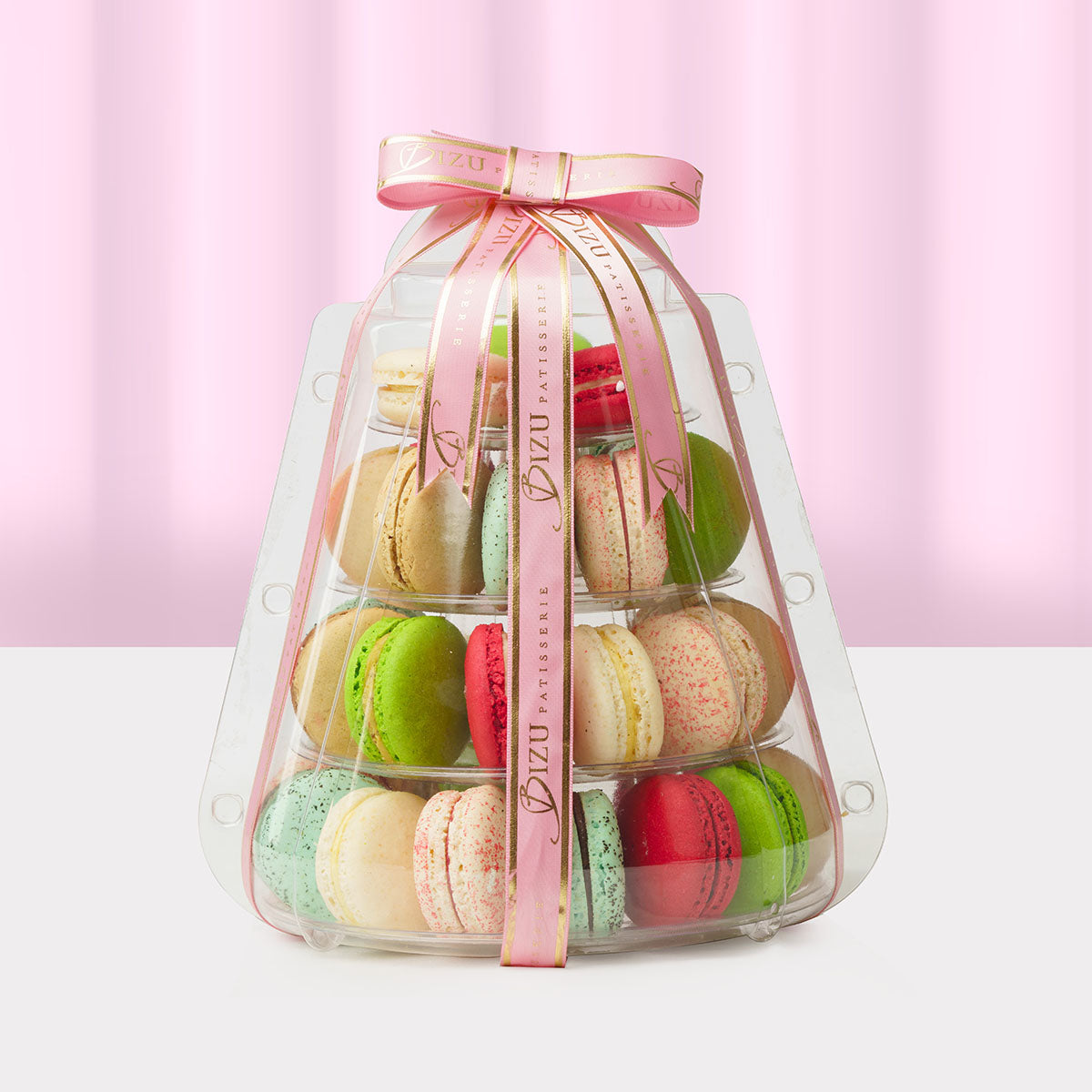 4-Tier Macaron Tower – Bizu Patisserie and Cafe